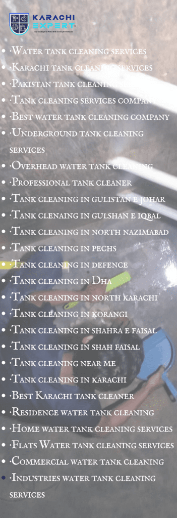 Tank Cleaning services | Karachi Expert